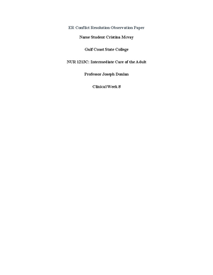 Edith Jacobson - VSIM - Edith Jacobson Simulation 1. Document your ...