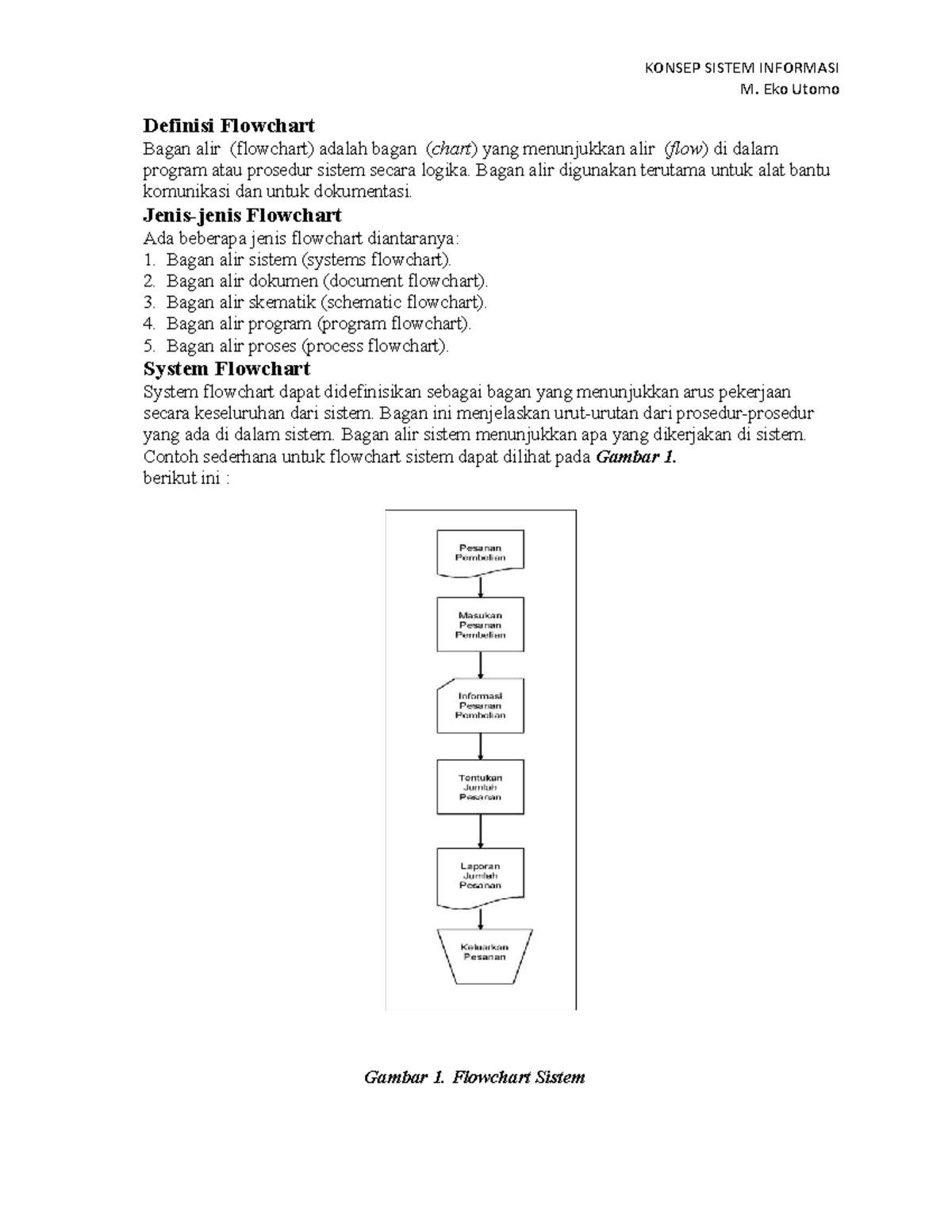 Flowchart - M. Eko Utomo Definisi Flowchart Bagan alir (flowchart ...