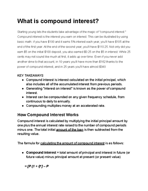 Continuous Compound Interest - Google Docs - Compound interest is ...
