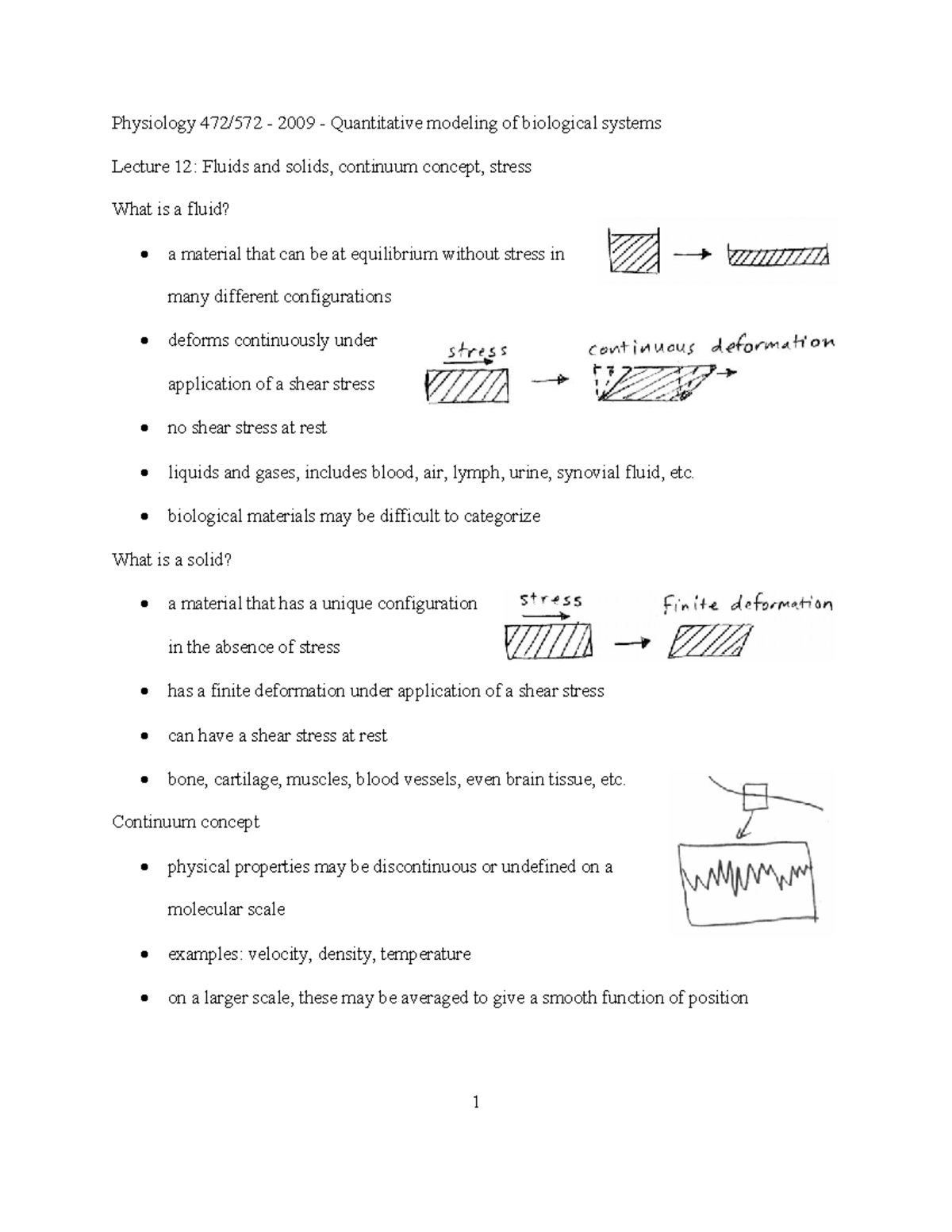 Physiology lecture note 12 - Physiology 472/572 - 2009 - Quantitative ...