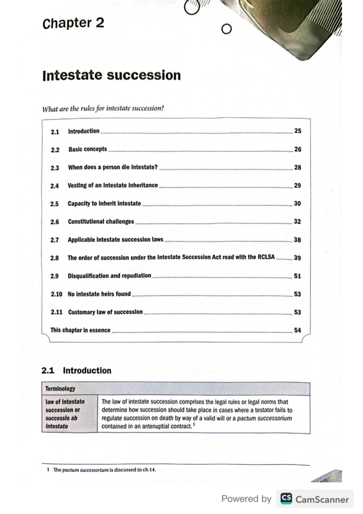 Chapter 2 - Chapter 2 Intestate succession What are the rules for ...