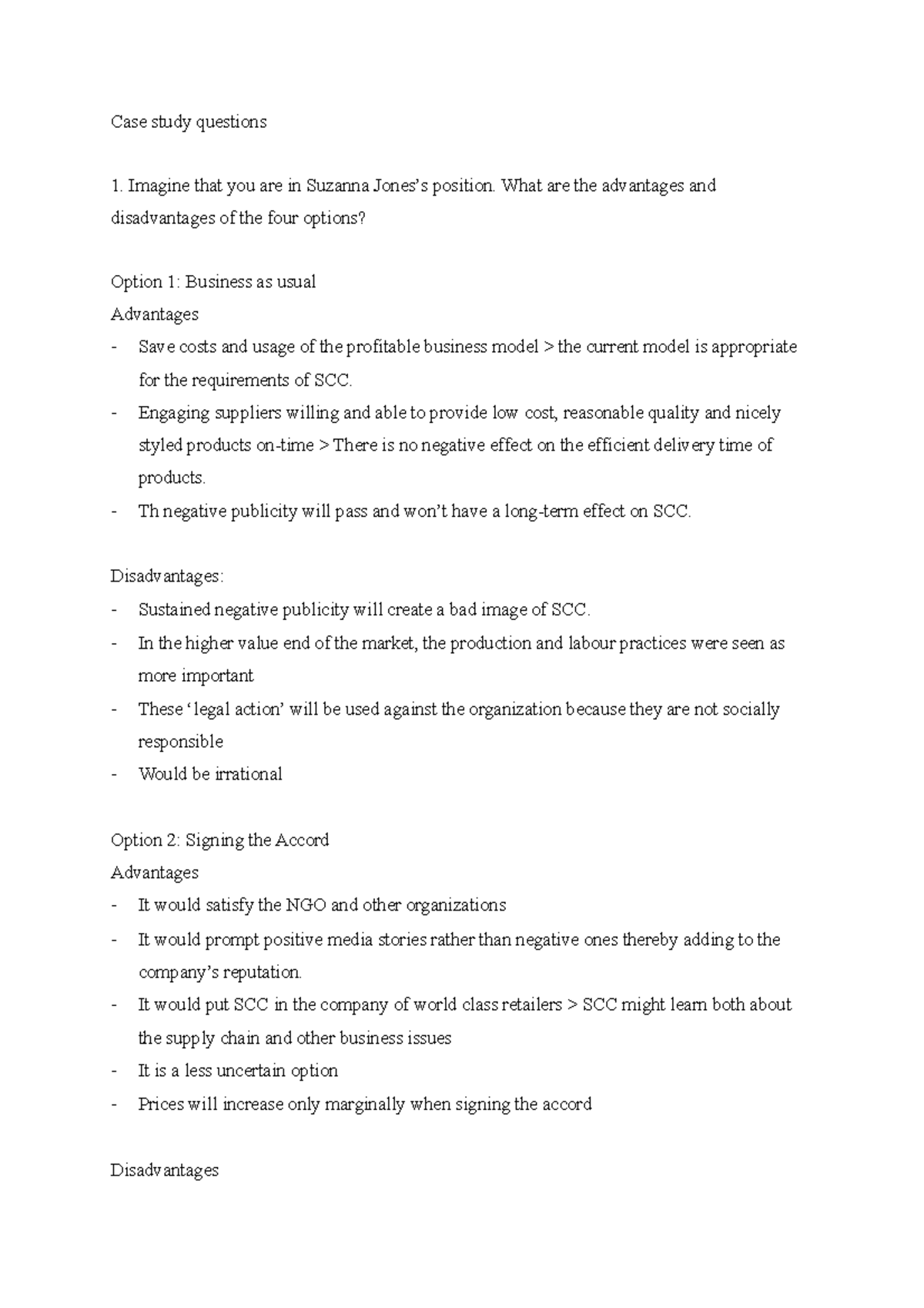 Case study 4 corporate social responsibility - Case study questions ...