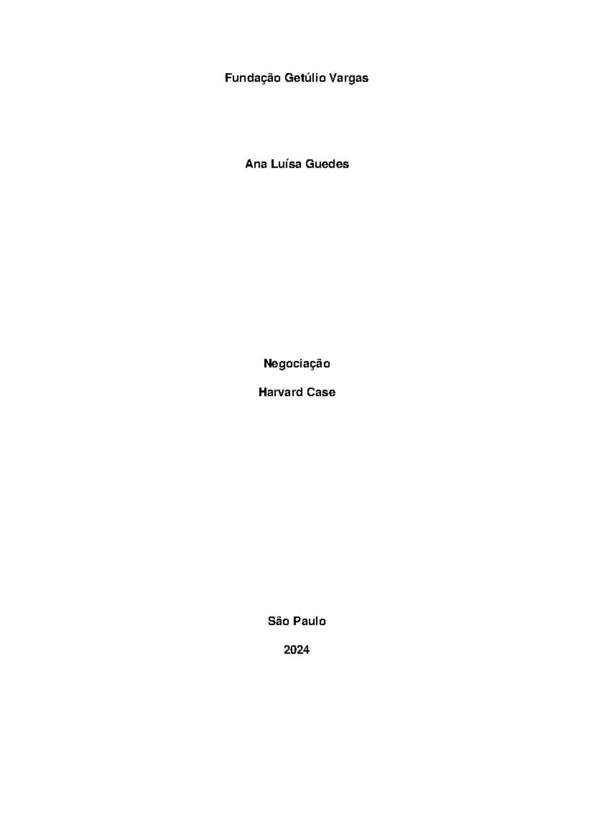 Harvard Case - Negociação (Caso Luna) - Fundação Getúlio Vargas Ana ...