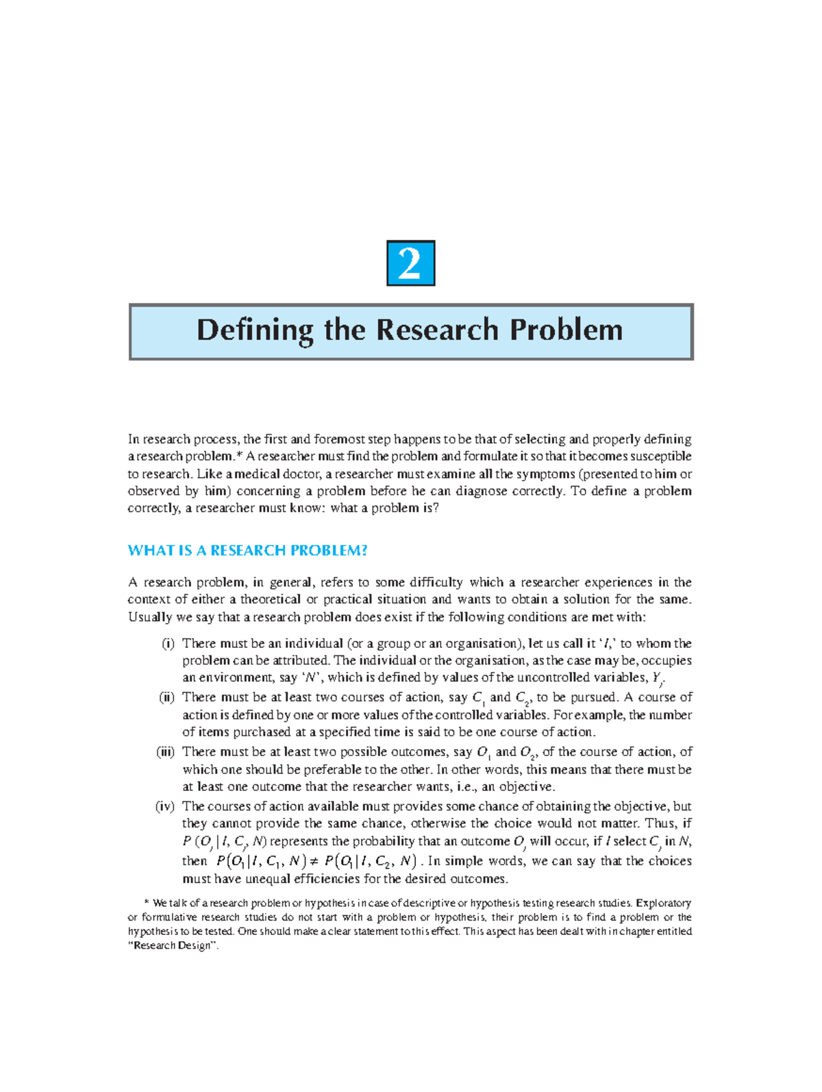 Formulating research problem - 2 4 Research Methodology 2 Defining the Research Problem In ...