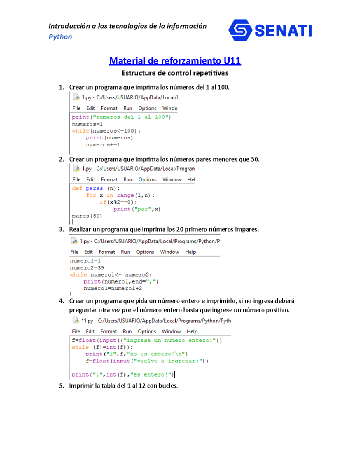 Material de reforzamiento U11 resuelto - Introducción a las tecnologías ...