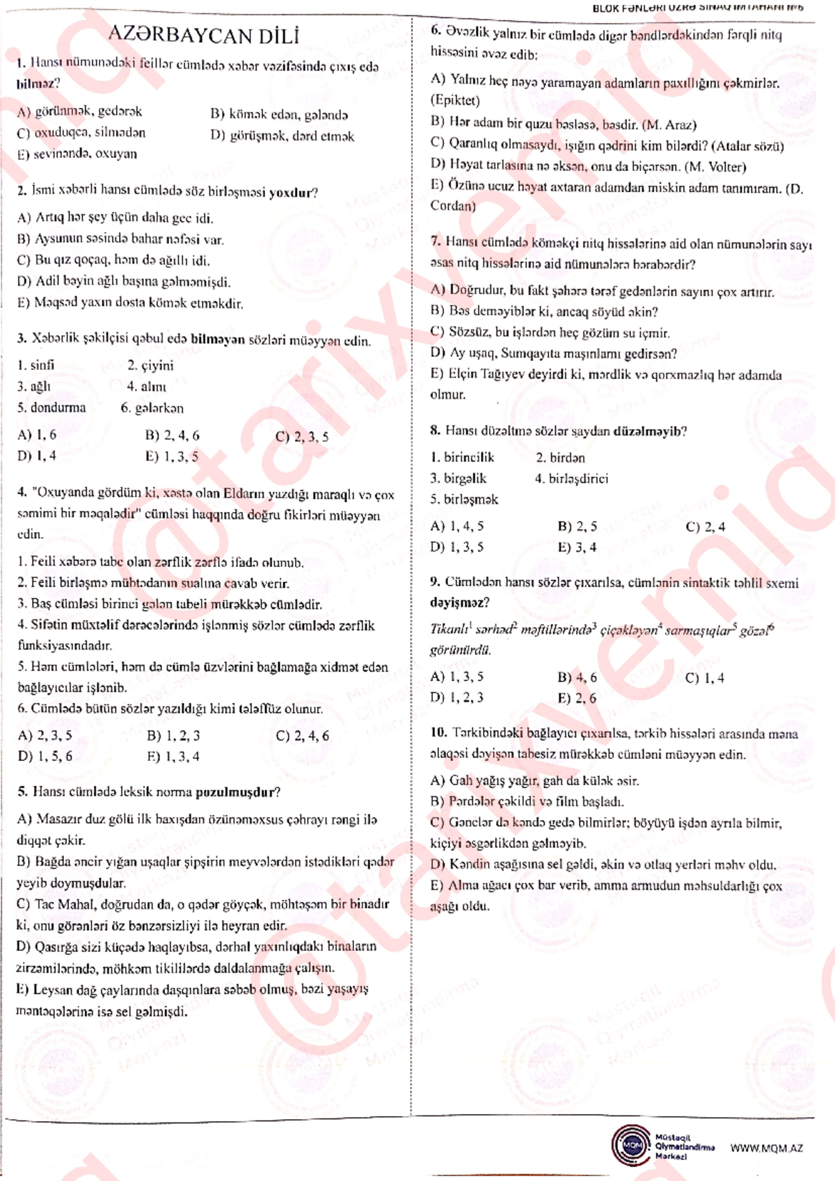 OTK sınaq 6 - III Qrup 11 sinif 2024pdf · версия 240519 191835 - BLOK FONLORI UZRO AZORBAYCAN ...