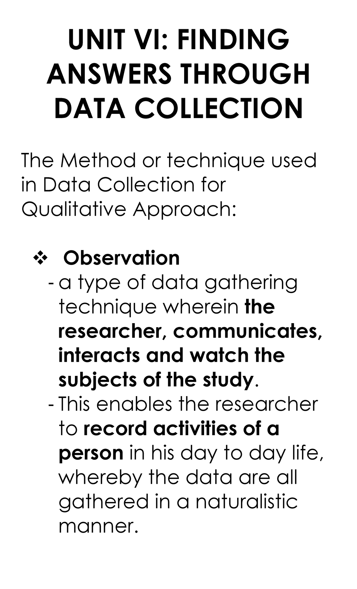 Unit6Lesson Data Collection 961881124516038 - UNIT VI: FINDING ANSWERS ...