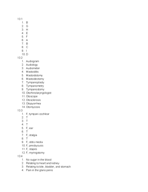 Ch 12 med term - help - 12. A. 1. B 2. H 3. K 4. E 5. L 6. C 7. G 8. J ...