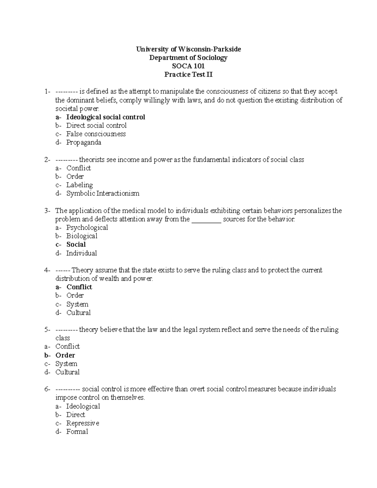 Intro Practice Test 2 - University of Wisconsin-Parkside Department of ...