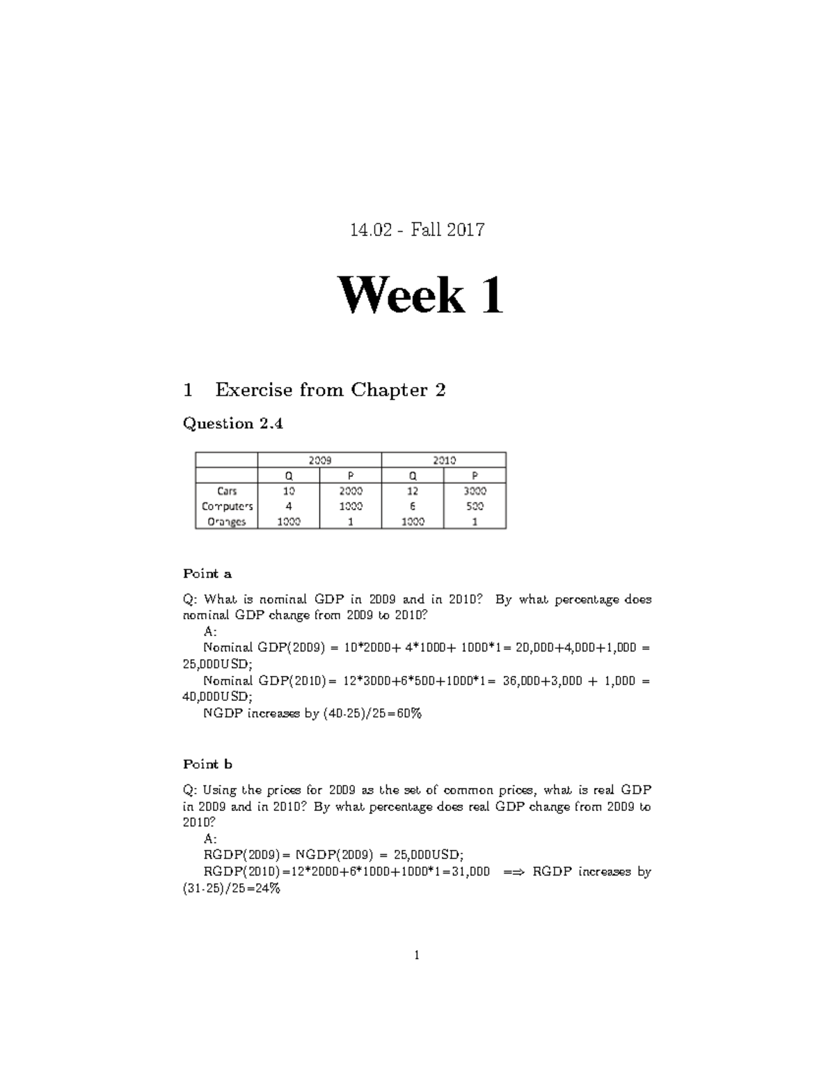 Week 1 Worked Problems sample solutions - 14 - Fall 2017 Recitation 1 ...