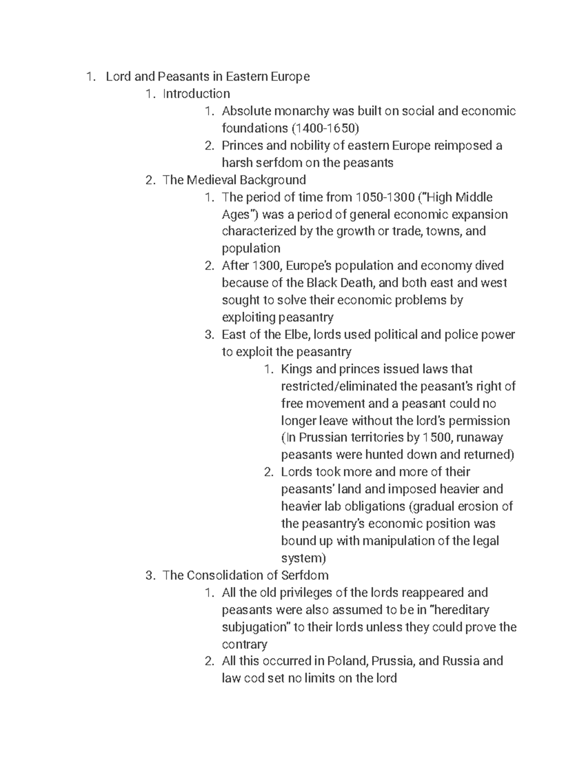 Chapter 17 Absolutism in Eastern Europe to 1740 - Lord and Peasants in ...