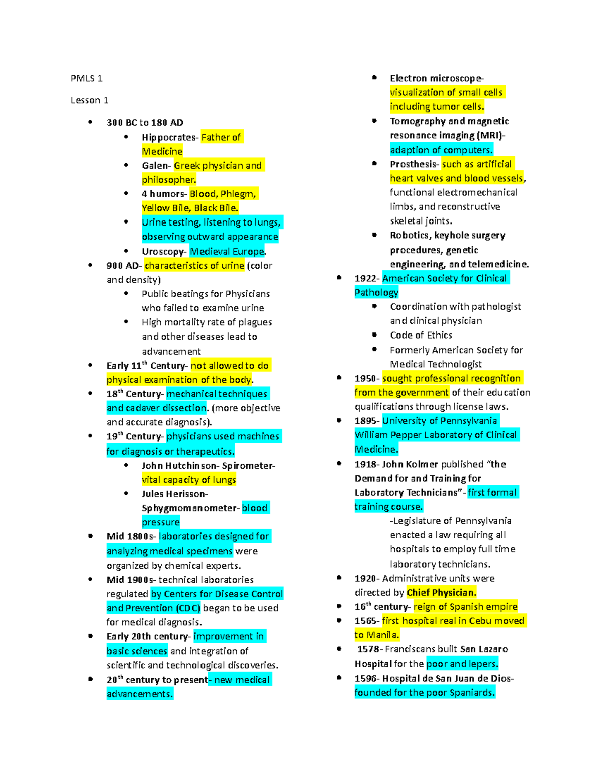 PMLS 1 rev Lesson 1 to 2 - Reviewer - PMLS 1 Lesson 1 300 BC to 180 AD ...