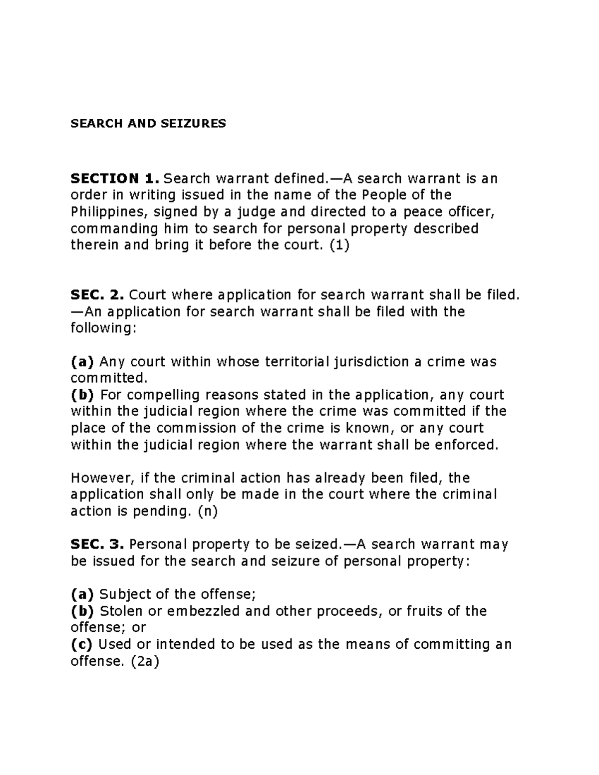 Search AND Seizures- Iquin, Randolph Freeman M 3B2 - SEARCH AND ...