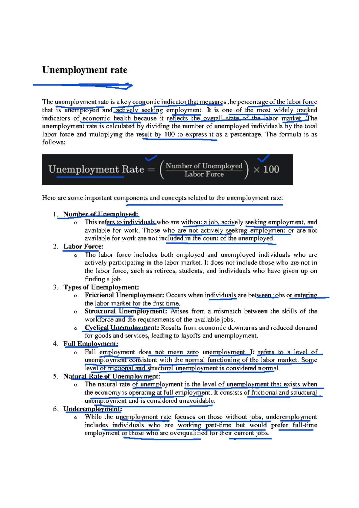 Unemployment rate - It is one of the most widely tracked indicators of ...