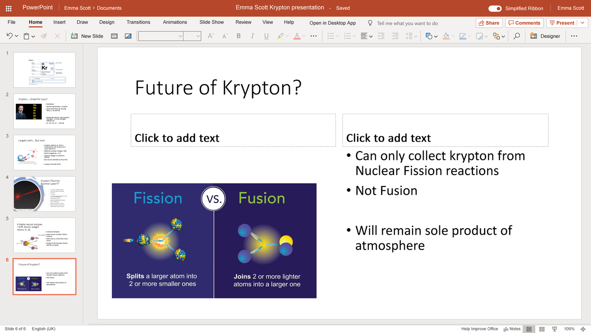 Emma Scott Krypton presentation - Studocu