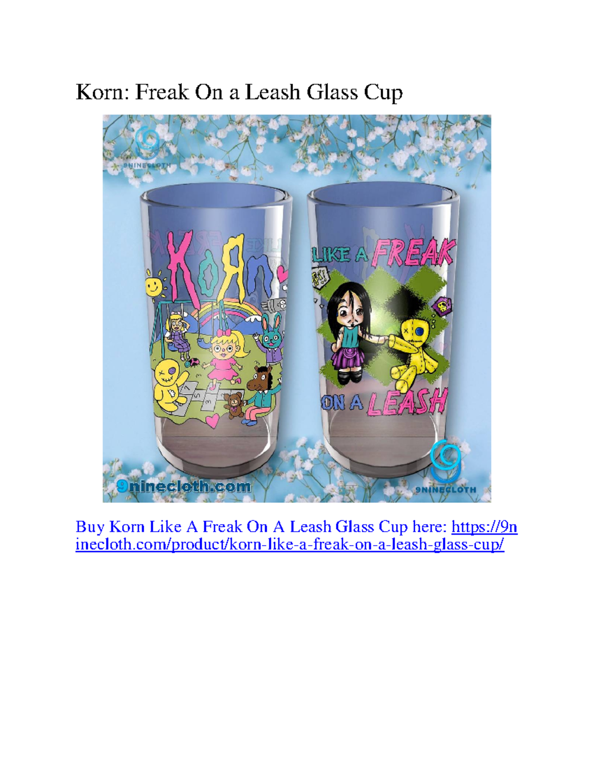 Korn Freak On a Leash Glass Cup - BUS R135 - Studocu