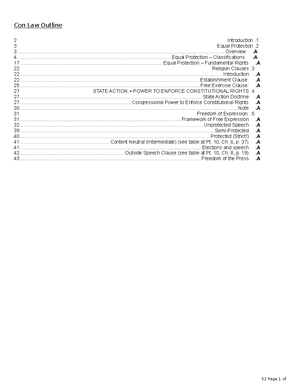 CON LAW Outline - Assignment tells you what you need to do, use as an ...