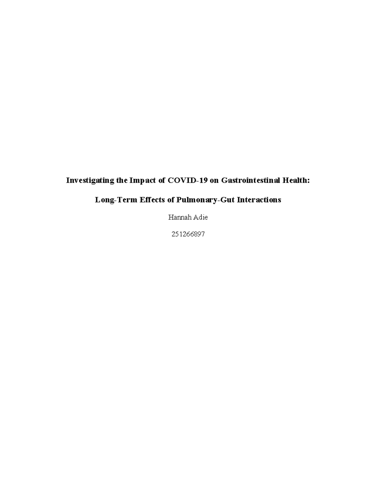 Investigating the Impact of Covid - Investigating the Impact of COVID ...