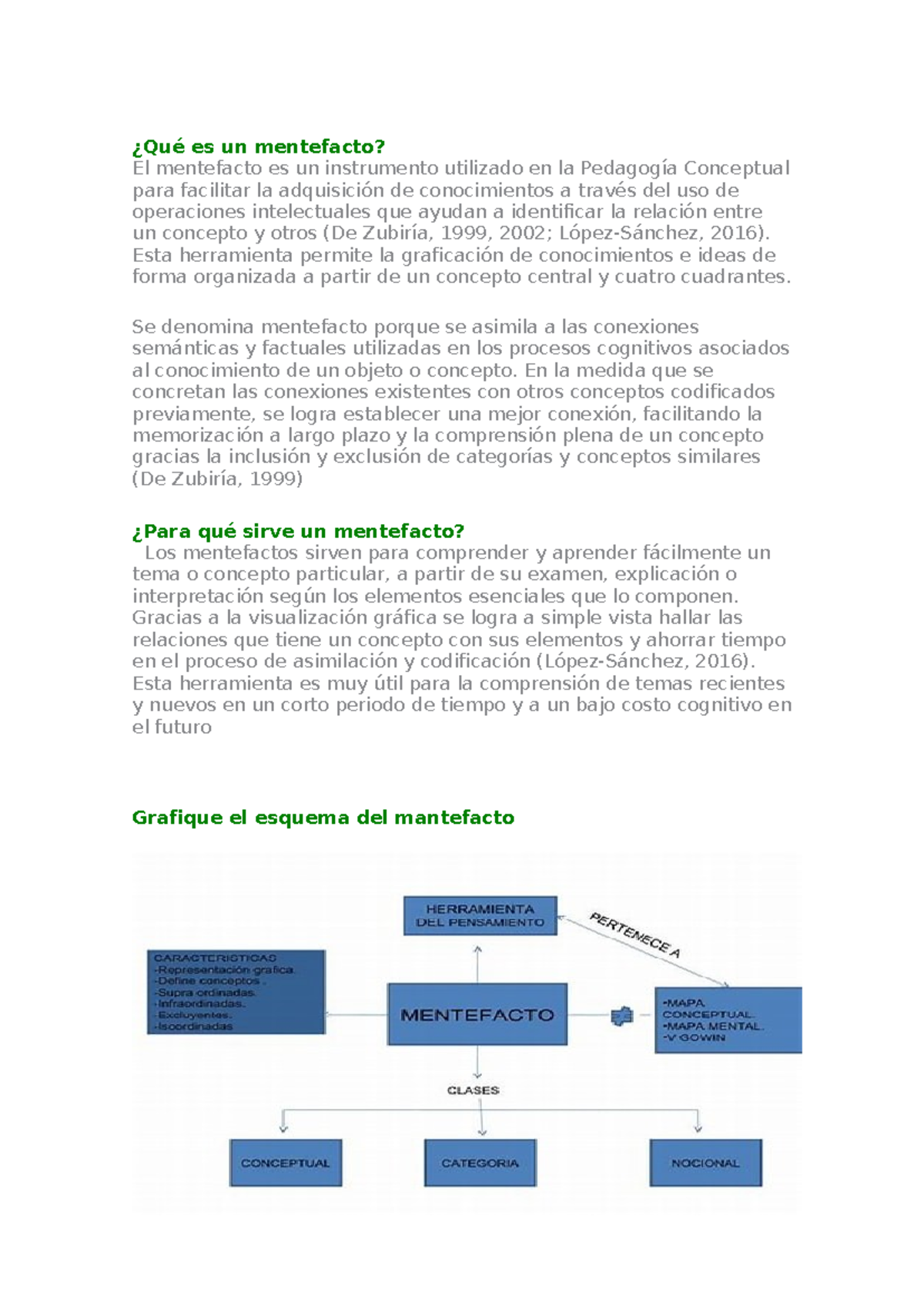 Qué es un mentefacto - un metodo de apuntes - ¿Qué es un mentefacto? El ...