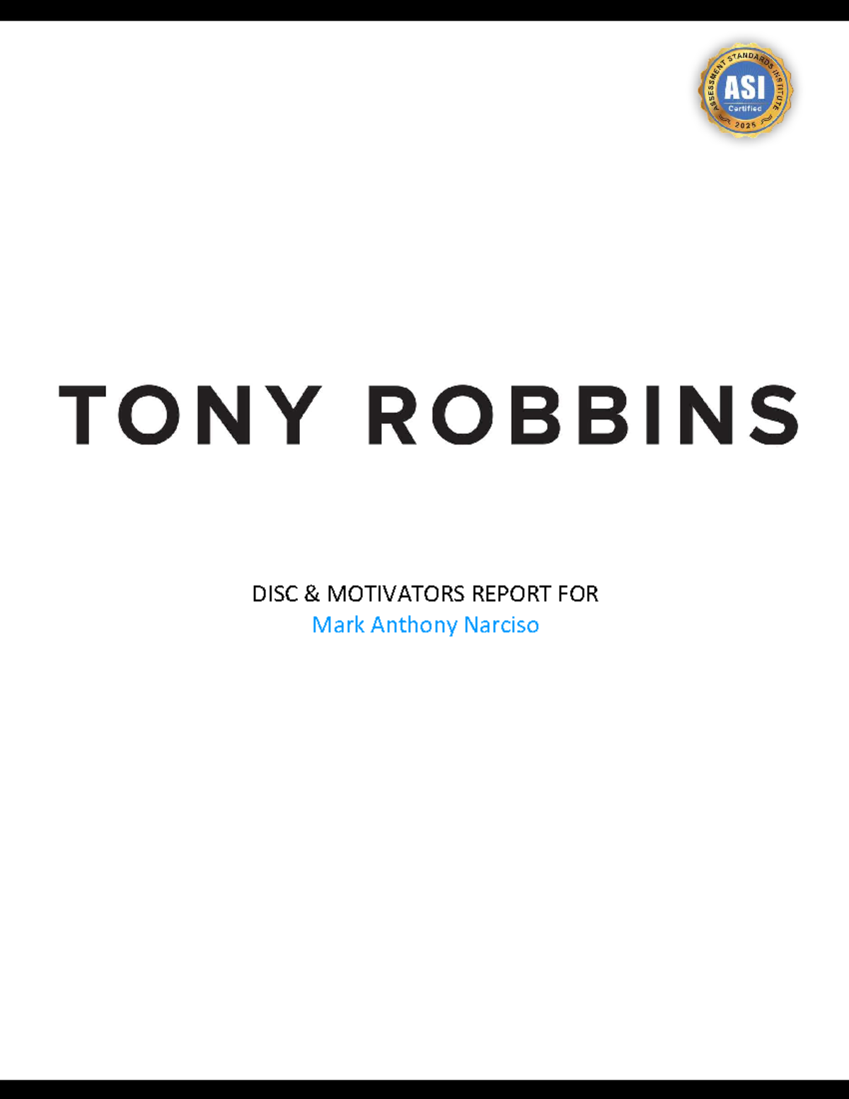 Narciso Mark Anthony DISC and Motivators - BS entrepreneurship - EVSU ...