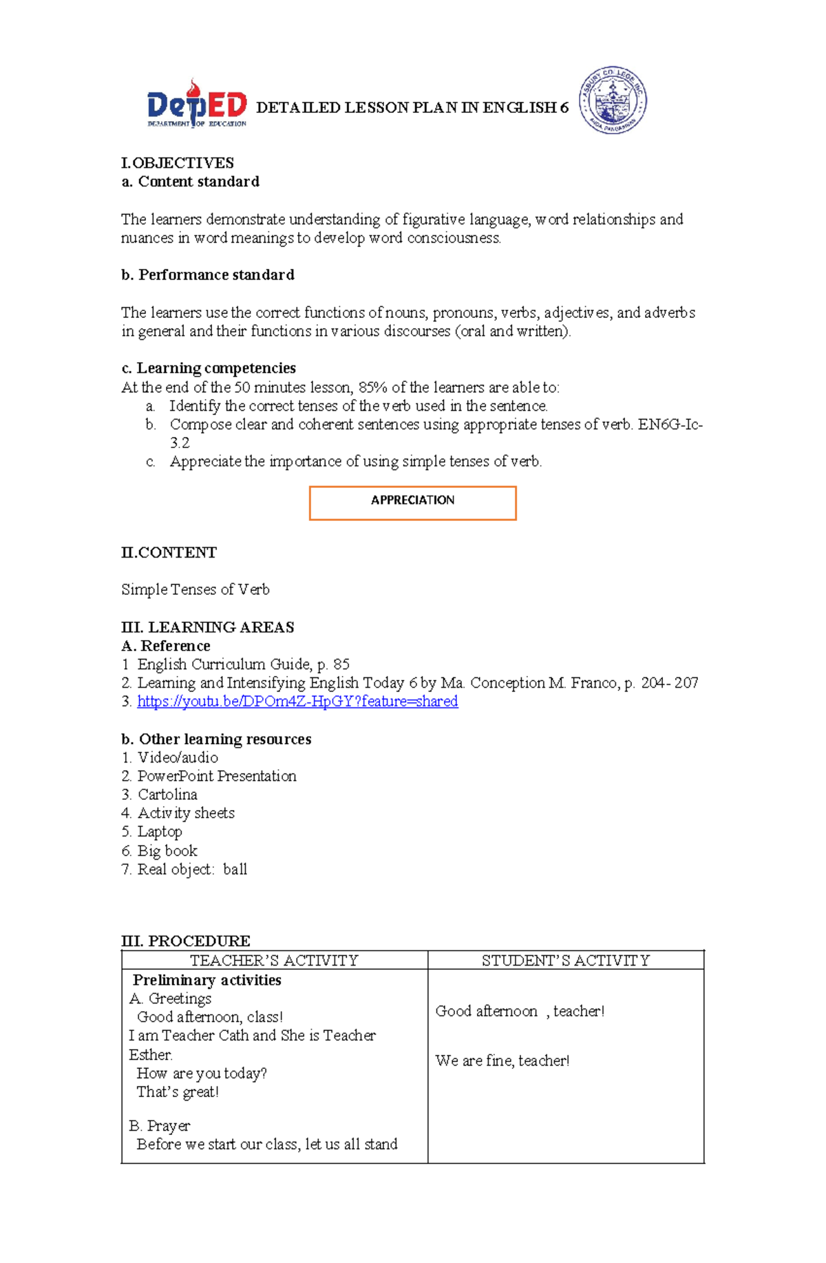 Final- Detailed- Lesson-PLAN-IN- English-6-tenses-of-verb 113601 ...