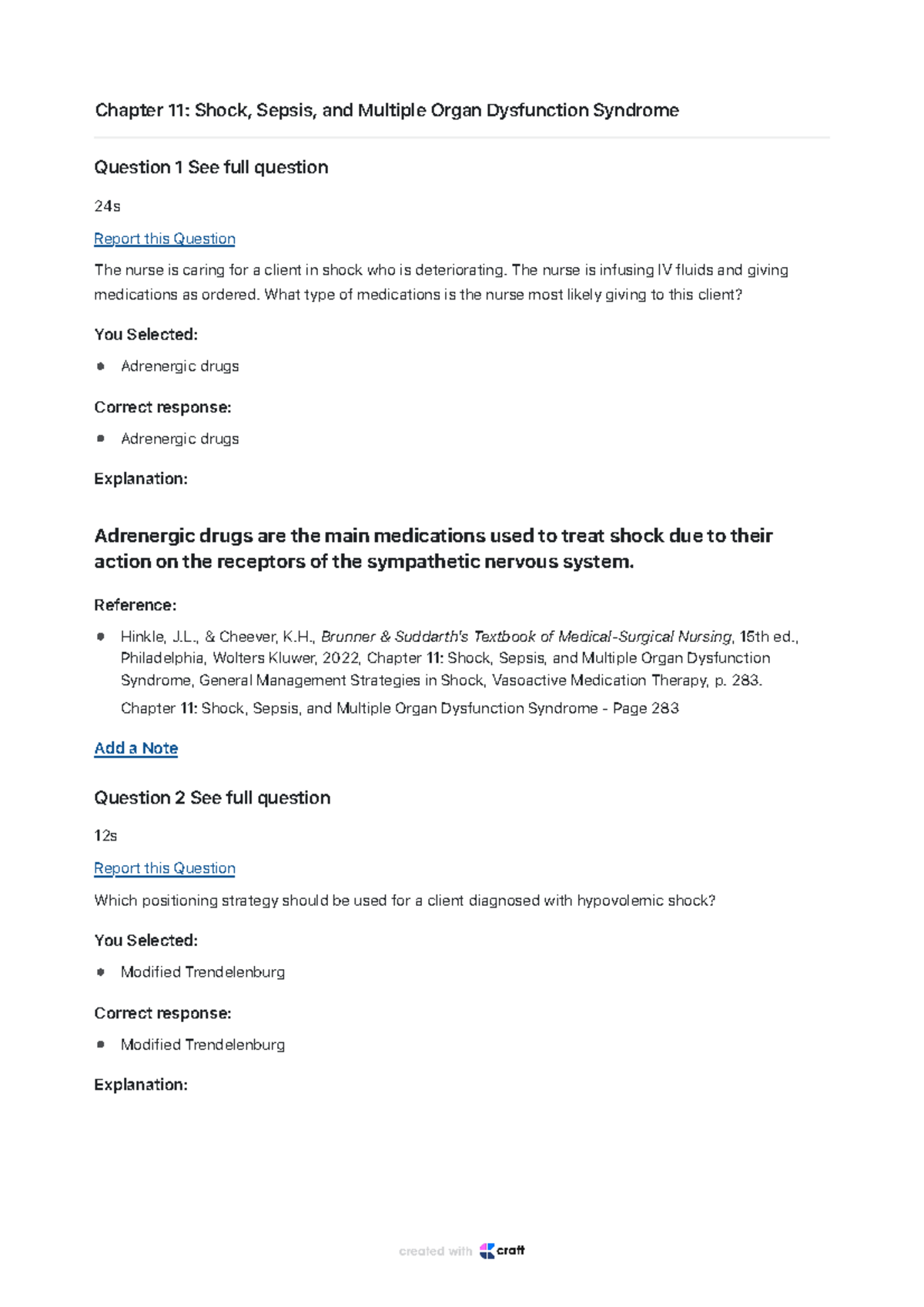 Chapter 11: Shock, Sepsis, and Multiple Organ Dysfunction Syndrome ...