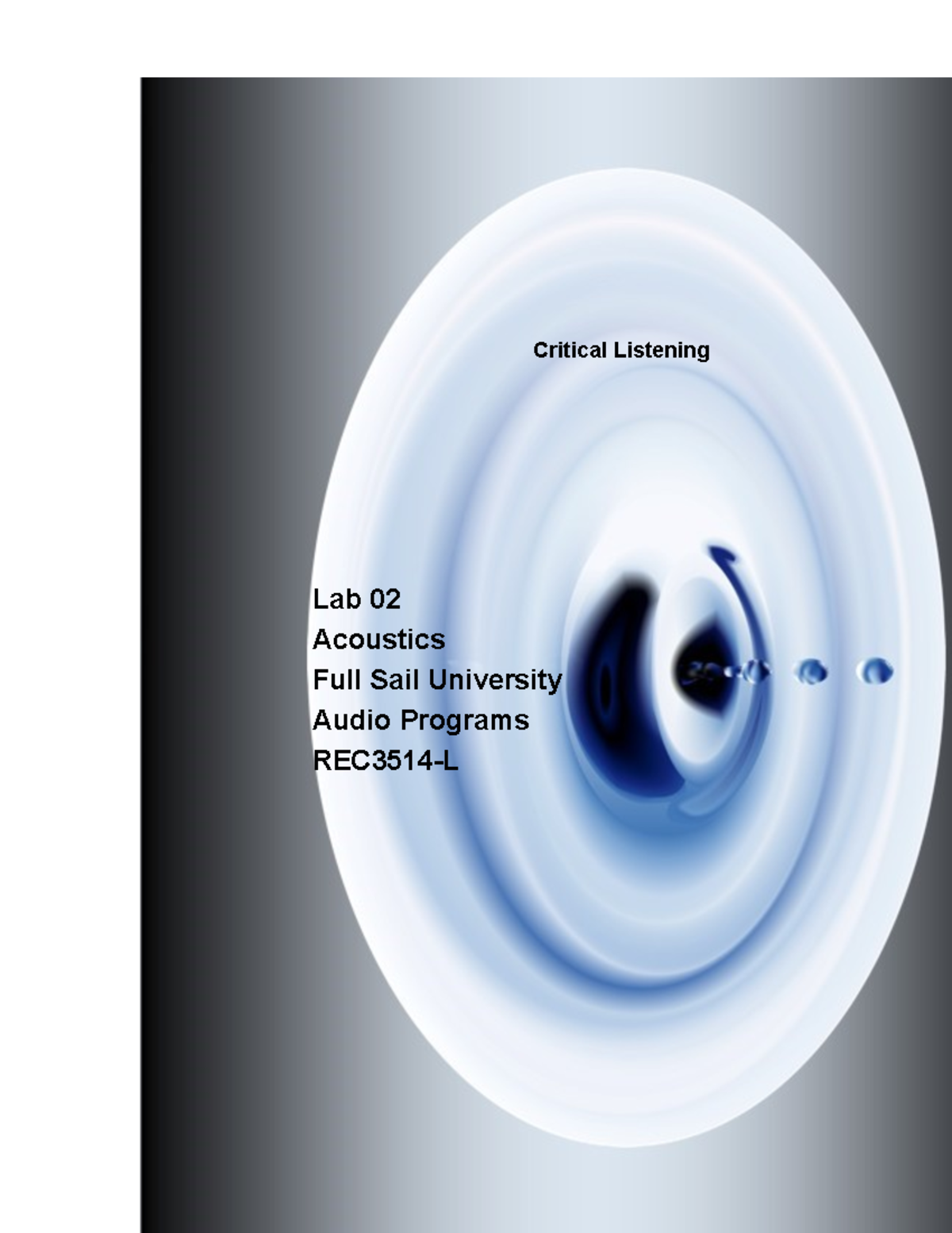 LAB 02 Acoustics Online - 1 Critical Listening Lab 02 Acoustics Full ...
