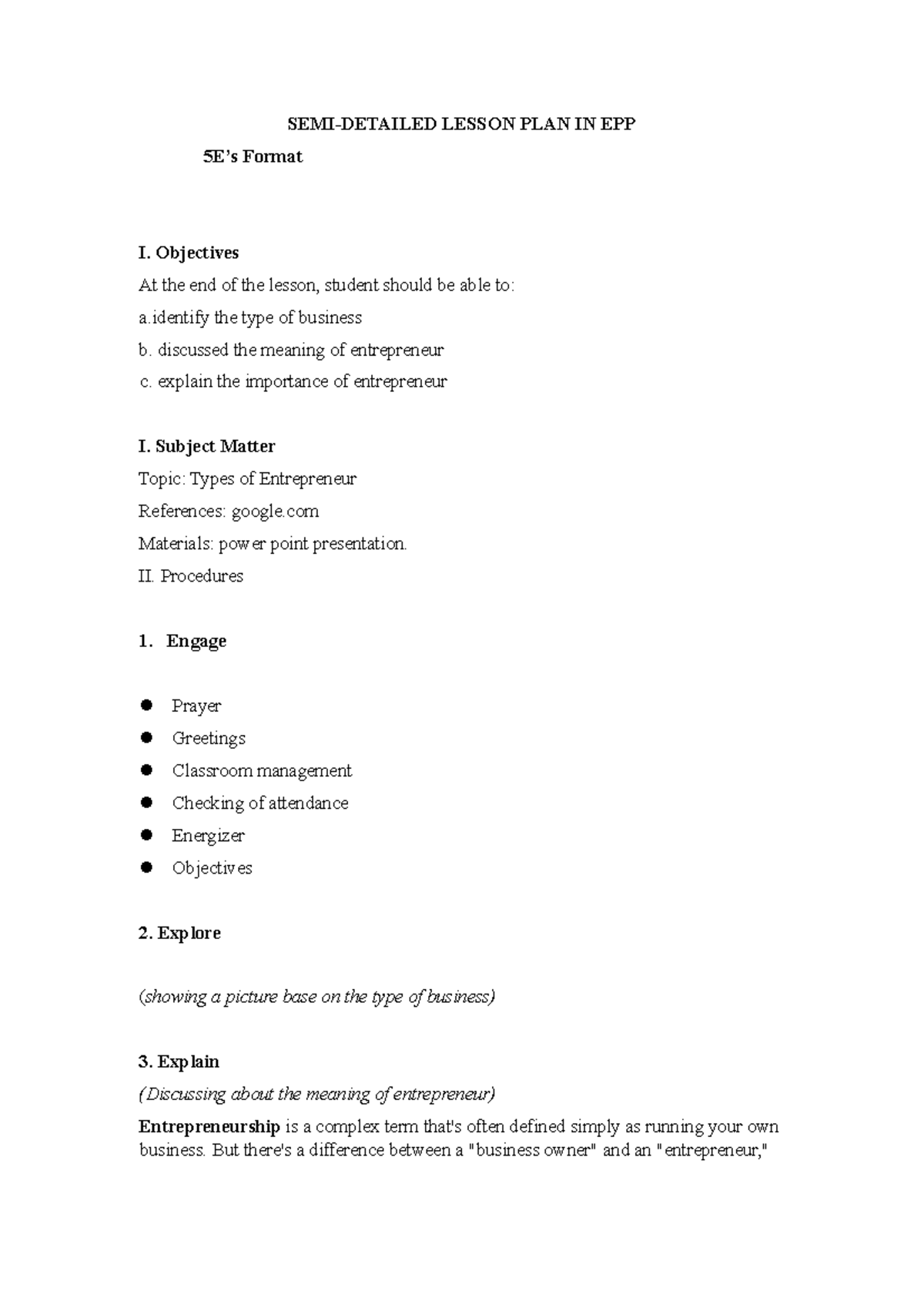 Local media 7277429004018839932 - SEMI-DETAILED LESSON PLAN IN EPP 5E’s ...