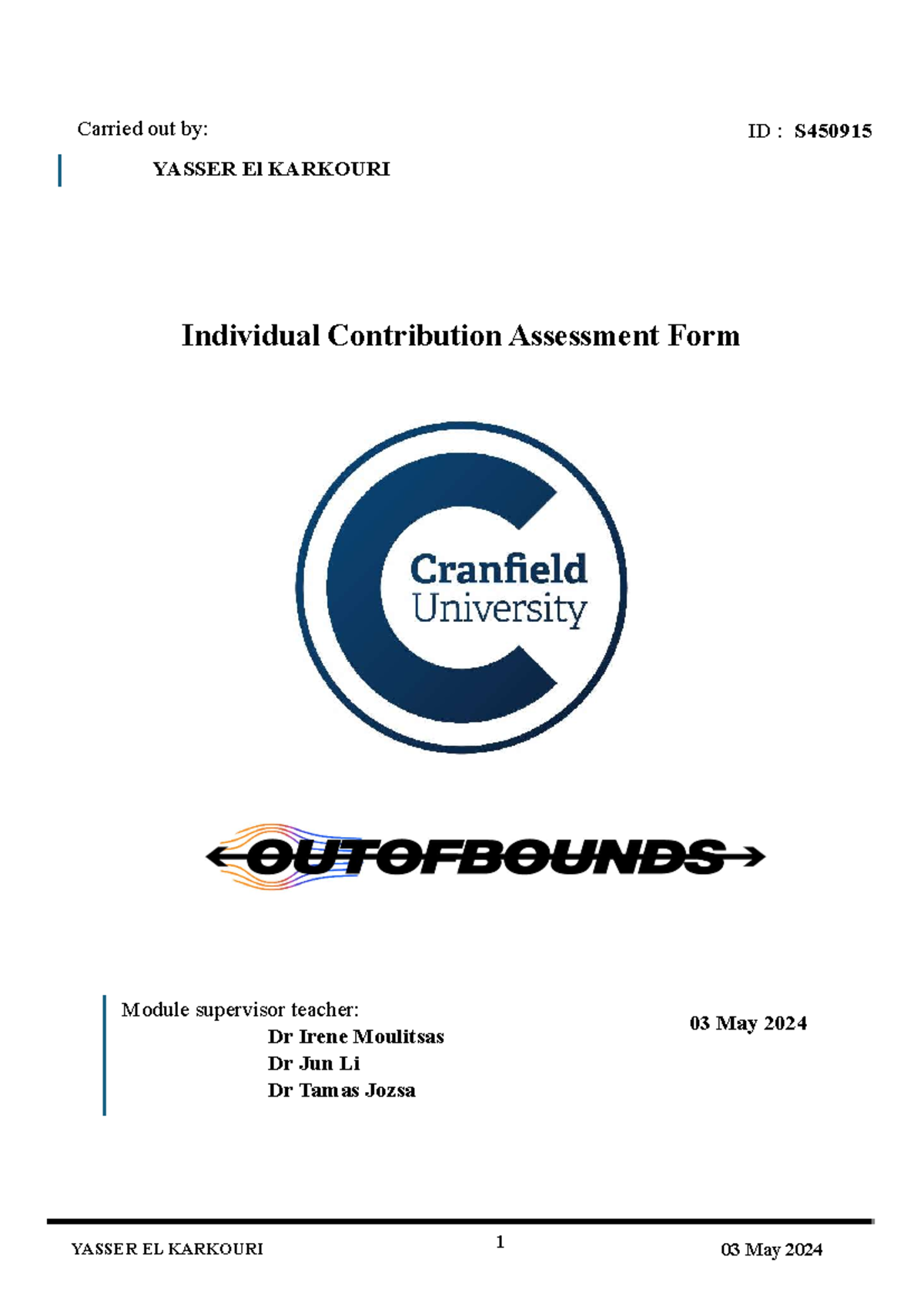 430915 Individual Contribution - Individual Contribution Assessment ...