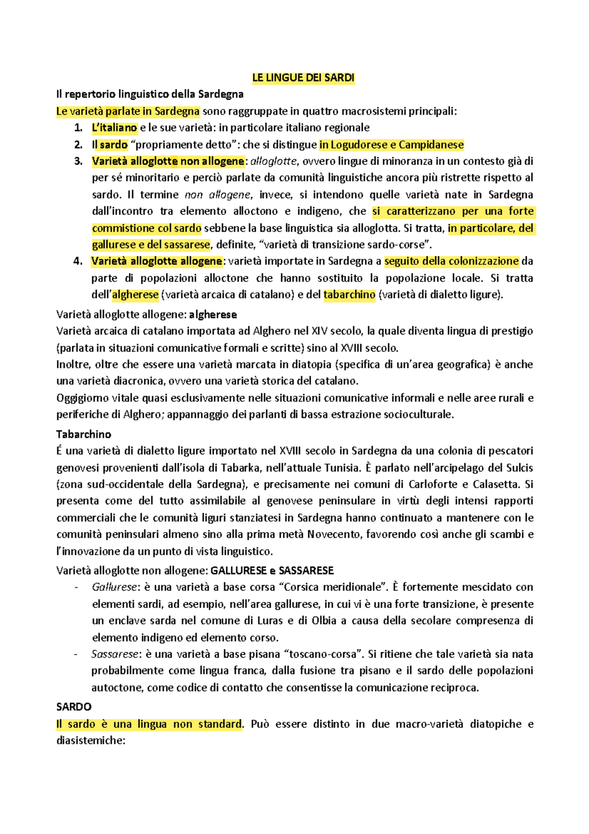 IL Dialetto Bergamasco - LE LINGUE DEI SARDI Il repertorio linguistico ...