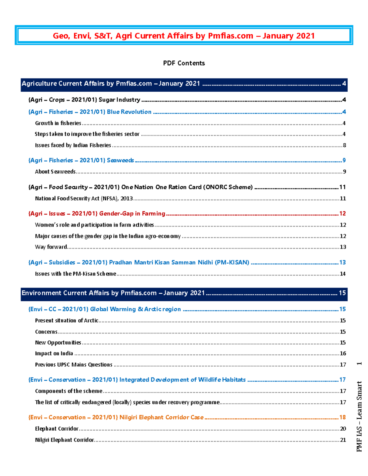 Pmfias CA 2021 01 - vjnd jhgfj - ####### – ####### – - Learn Smart ...