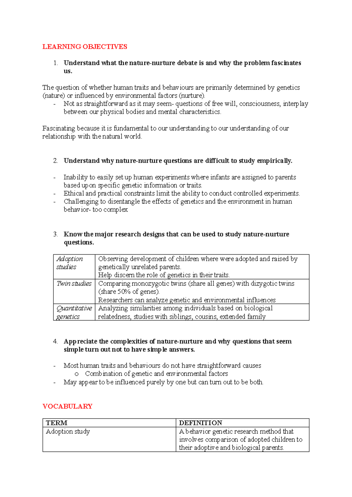 Chapter 8- L.O - textbook notes based upon the learning objectives ...