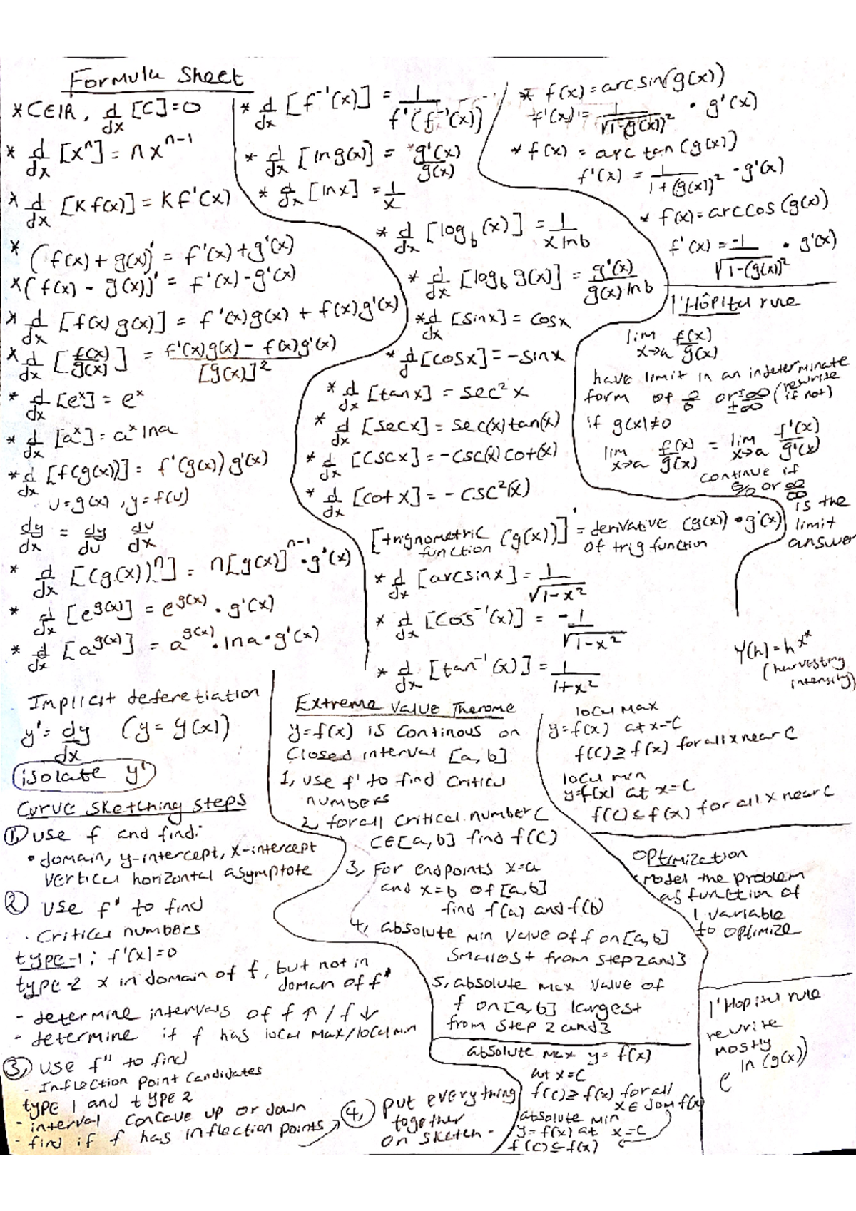 Formula sheet for integral and differential equations - MAT1332 - Studocu