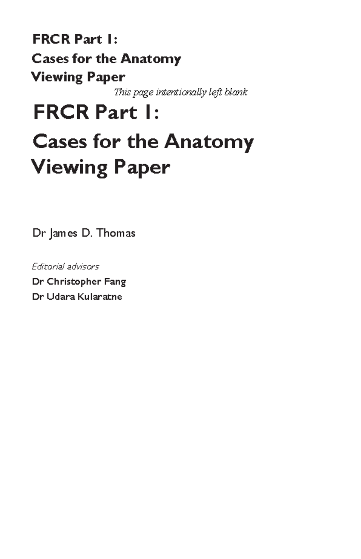 FRCR 1- anatomy - FRCR Part 1: Cases for the Anatomy Viewing Paper This ...