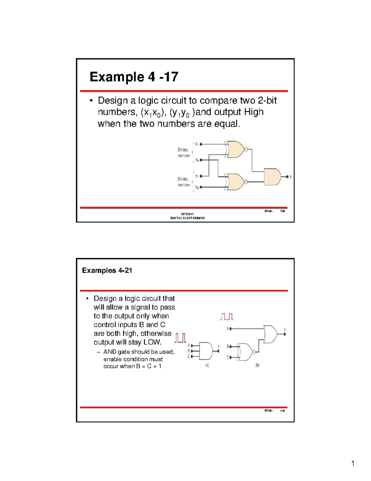 Eet-2411-Spring 2009 Week5Lect1 - 1 Example 4Example 4 -17 17 • Design ...