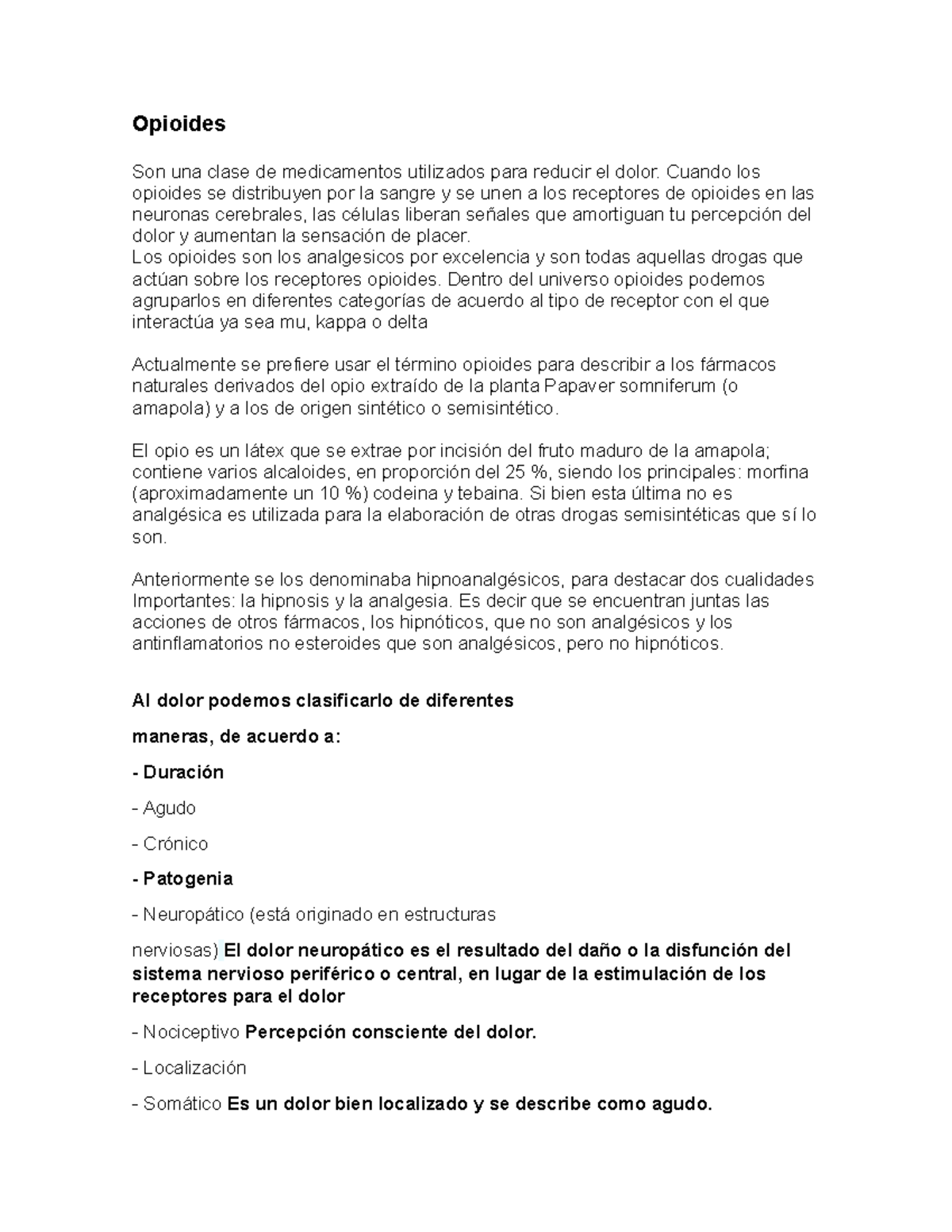 Opioides - Este material esta cool, aprovechalo - Opioides Son una ...