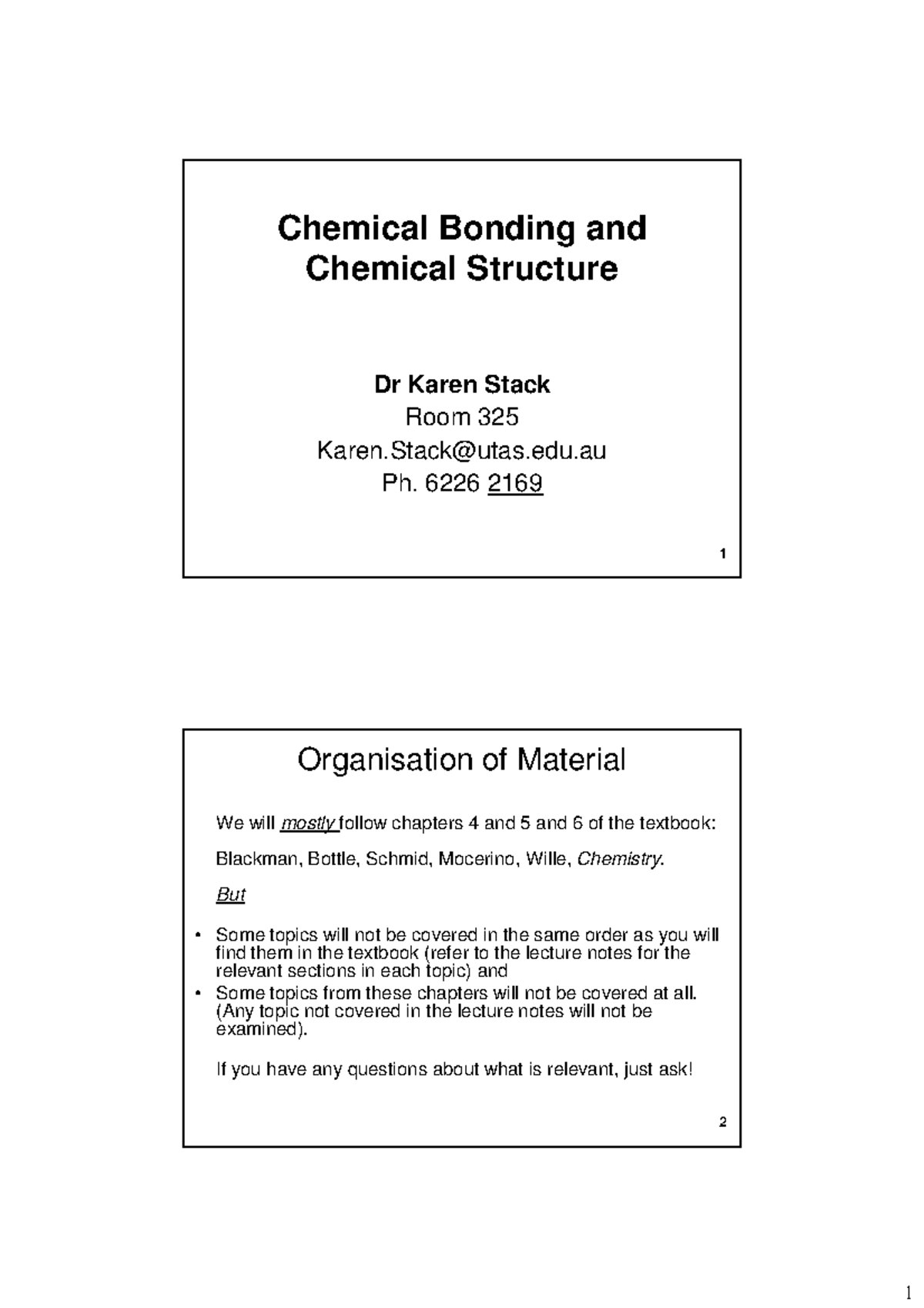 KRA113 Chemical Bonding and Chemical Structure - Chemical Bonding and ...