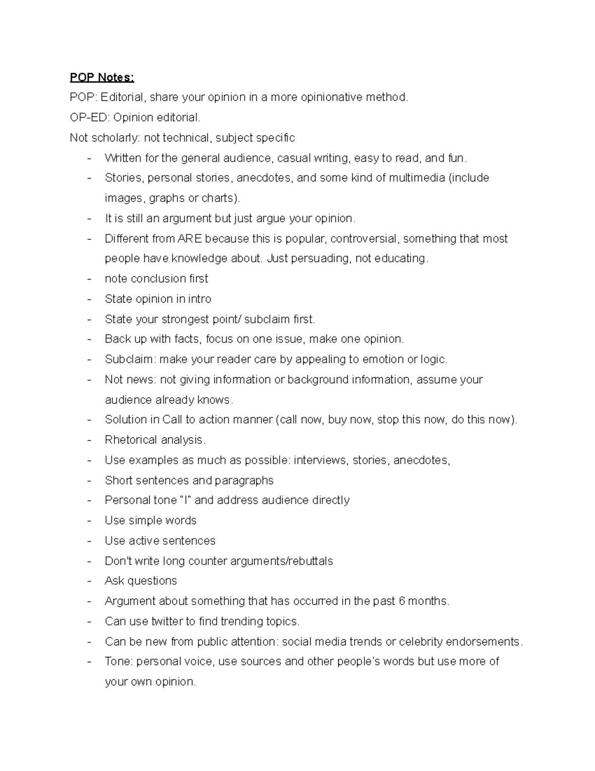 POP Notes - POP Notes: POP: Editorial, share your opinion in a more ...