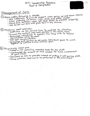 ATI Proctored Leadership Templates - NUR 4945 - Studocu