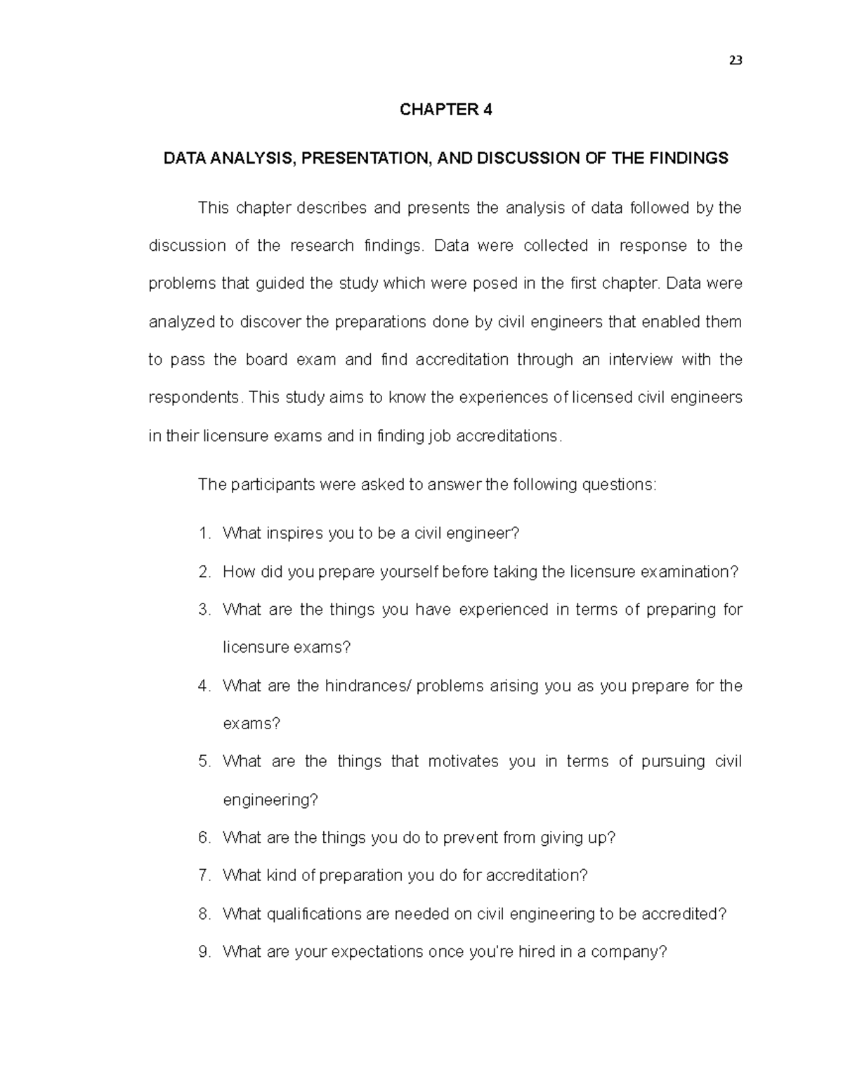 Chapter-4-AND-5 - Chapter-4-AND-5 - CHAPTER 4 DATA ANALYSIS ...