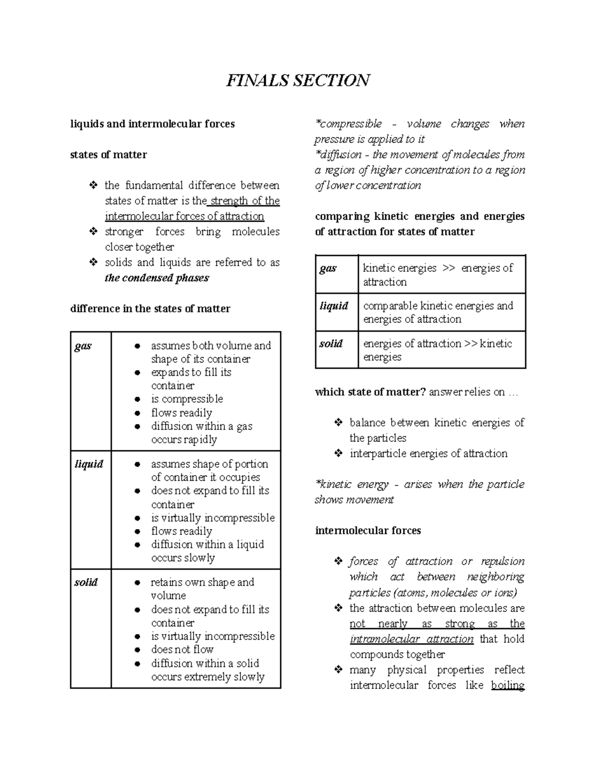 Intermolecular-forces-notes - FINALS SECTION liquids and intermolecular ...