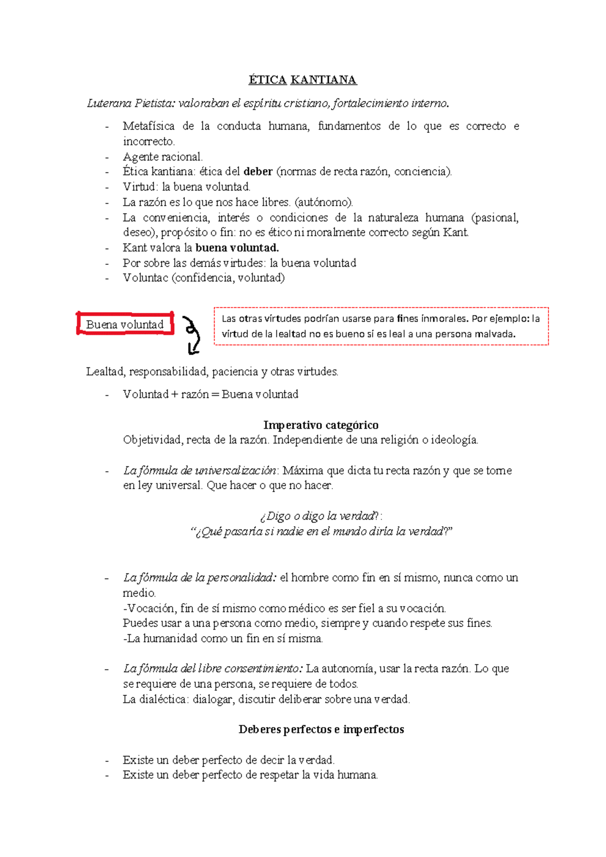 Clase Etica Kantiana 12-09 - ÉTICA KANTIANA Luterana Pietista ...