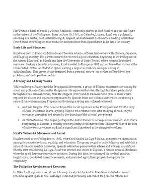 Rizal Studies in Ateneo and UST - RIZAL’S LIFE: HIGHER EDUCATION At the ...