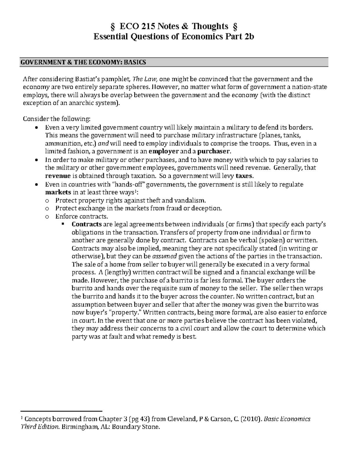 #6 ECO 215 N&T Essential Questions of Economics Part 2b - Session 6 ...