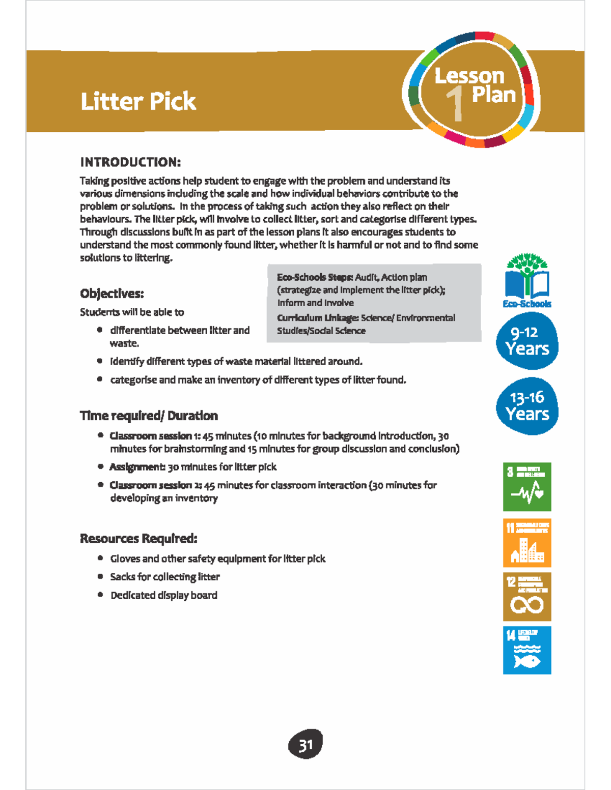 9 12+and+13 16+Years+ +Litter+Pick - Environmental Systems and ...