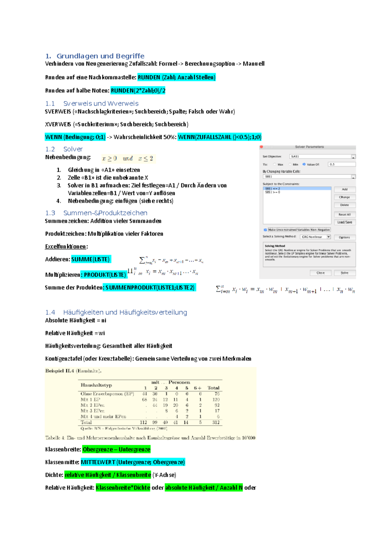 Statistiken Prüfungszusammenfassung - Grundlagen und Begriffe ...
