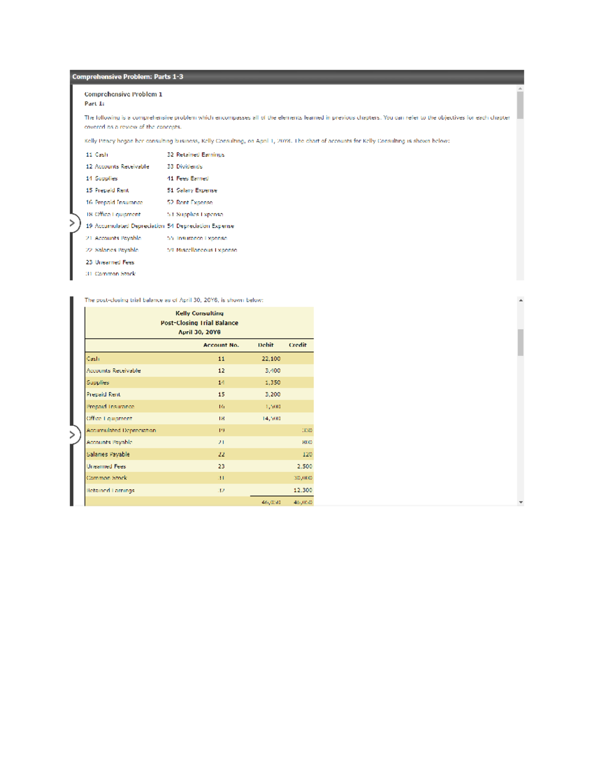 2-2 Comprehensive Problem Parts 1–3 - Comprehensive Problem: Parts Comprehensive Problem 1 Part ...