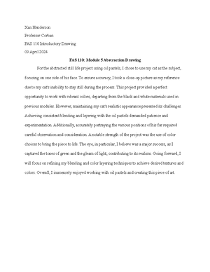 2-3 Drawing Summary - 1 2 - 3 Project: Still Life Contour Drawing Lea ...