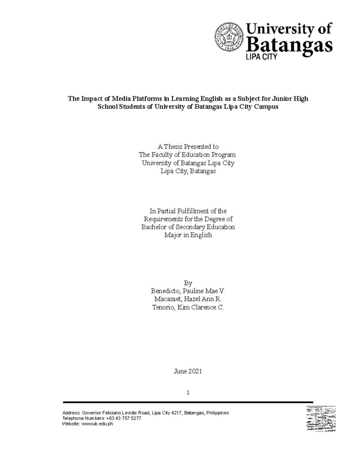 BSED-ENG- Research 1 - Lesson plan for your reference. there are ...