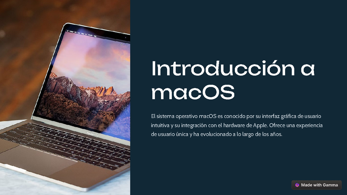 Introduccion-a-mac OS - Introducción a macOS El sistema operativo macOS ...